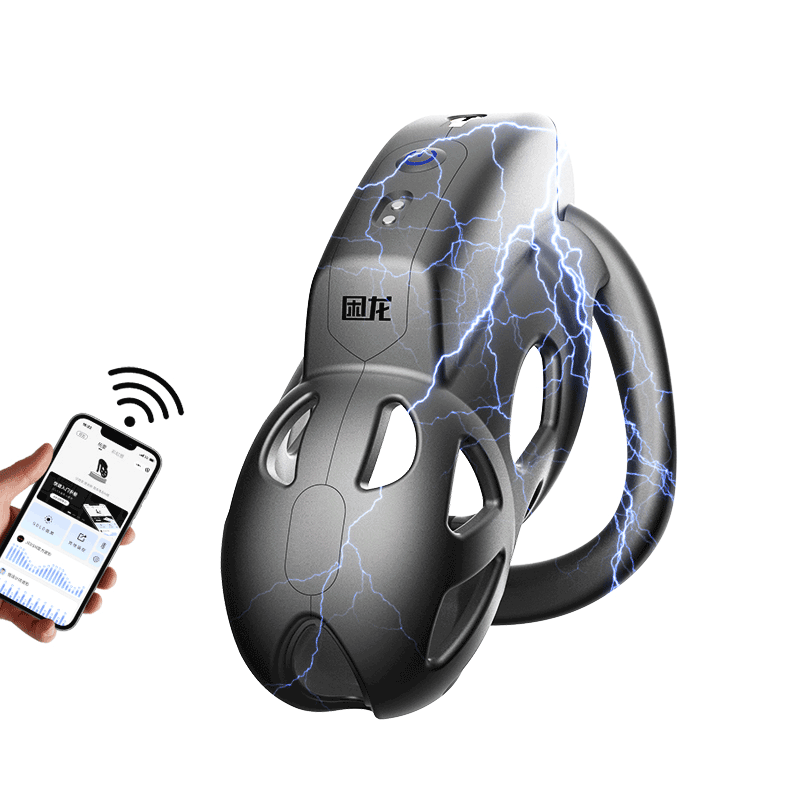 Jeusn Male Electric Shock Chastity Cage Remote Control Of Mobile App I Jeusn Brand Store
