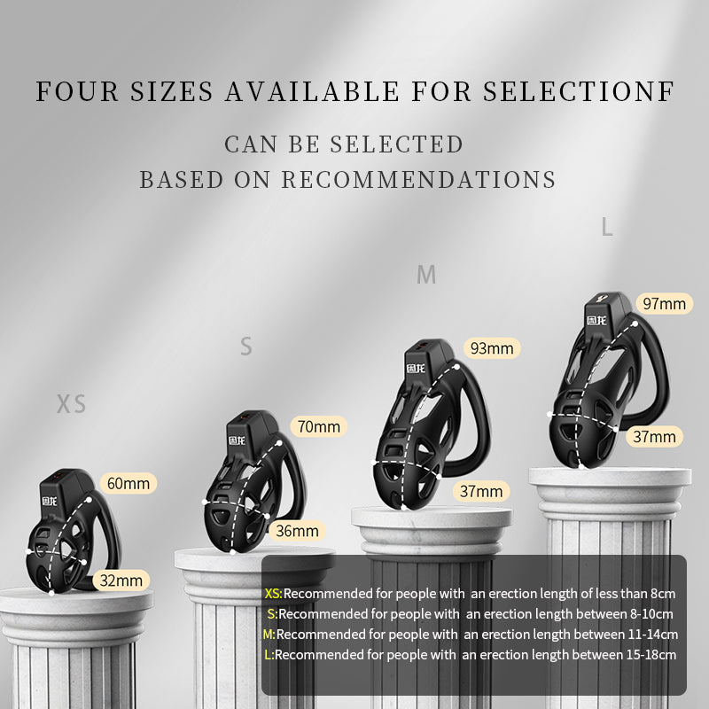 JEUSN Male Chastity Cage Invisible Lock Lightweight Breathable Cock Ca ...