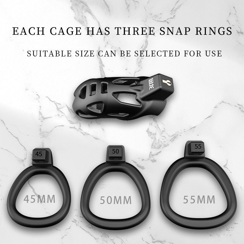 JEUSN Male Chastity Cage Invisible Lock Lightweight Breathable Cock Ca ...